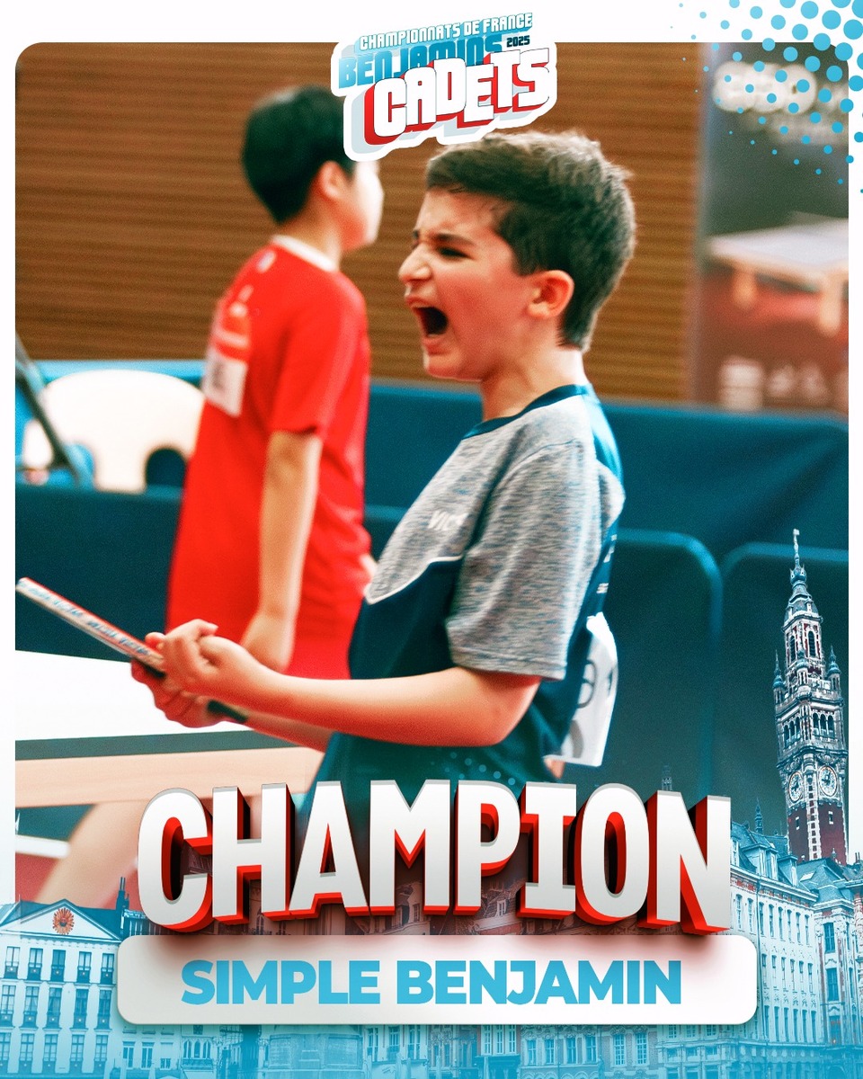 Championnat de France Benjamins - Cadets - COMITE 78 TENNIS DE TABLE